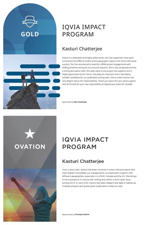 Kasturi Chatterjee On Linkedin Recognitions Are Always The Biggest Drivers For Striving Towards