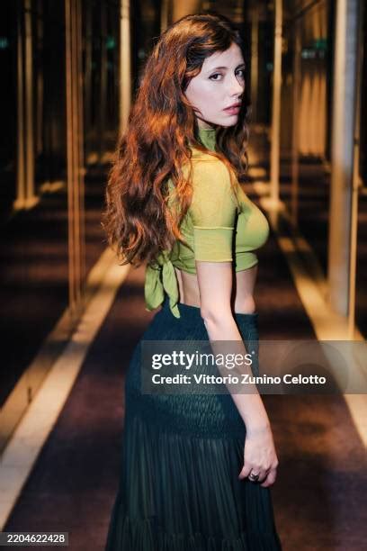 Celeste Dalla Porta Poses For The Photographer At Hotel Lutetia On