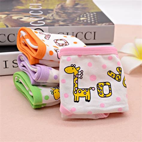 4 шт лот трусы для девочек нижнее белье из хлопка для малышей милые трусы для девочек