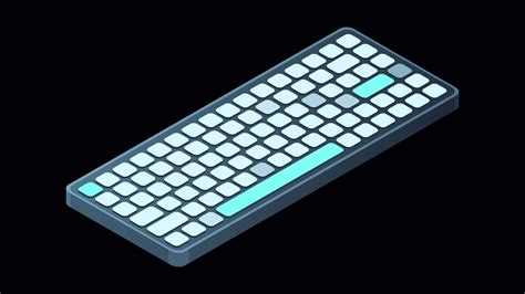 Isometric Computer Keyboard Animation Personal Computer Hardware