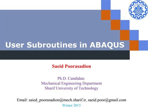 How To Write User Subroutines With Abaqus Pdf Programming Languages