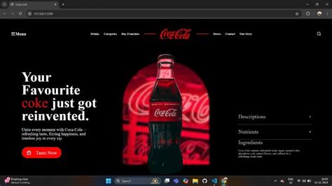 Webdevlopment Cocacola Html Css Learninpublic Practice Frontend