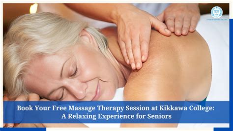 Book Your Free Massage Therapy Session At Kikkawa College A Relaxing