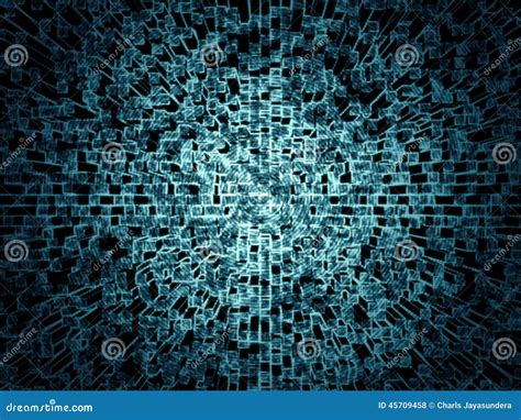 Underwater Matrix Abstract Backgrounds Stock Illustration