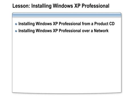 PPT Module Installing Windows XP Professional PowerPoint Presentation ID