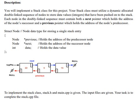 solved stack h stack h specification file