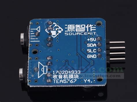 Tea5767 Fm Stereo Radio Module 76 108mhz Radio With Cable Antenna For Arduino