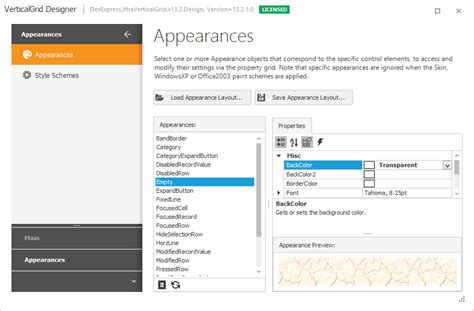 Apply Alpha Blending Using Appearances Winforms Controls Devexpress