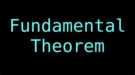 Fundamental Theorem Of Calculus