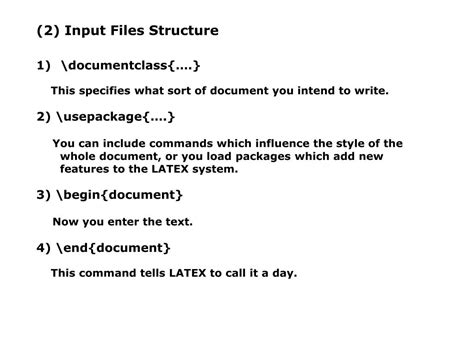 Ppt Basic Usage And Packages Of Tex Powerpoint Presentation Free