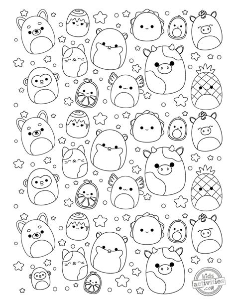 Squishmallow Coloring Pages Printable