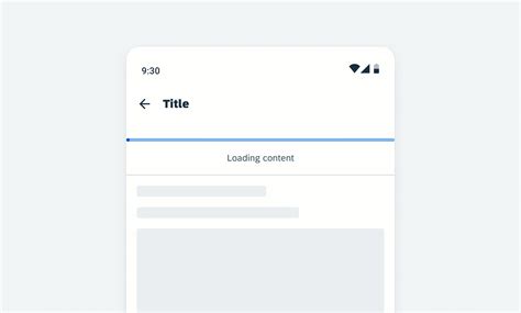 Linear Progress Indicator Sap Fiori For Android Design Guidelines