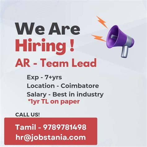 Tamil Saravanan On Linkedin Hiring Tl Ar Ushealthcare Rcm