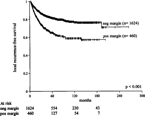 Effect Of Microscopic Resection Margin On Local Recurrencefree Survival Download Scientific