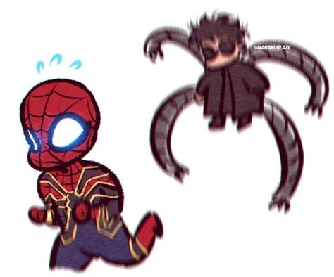 Dr Ock And Spiderman Marvel Avengers Divertidos Super Héroe