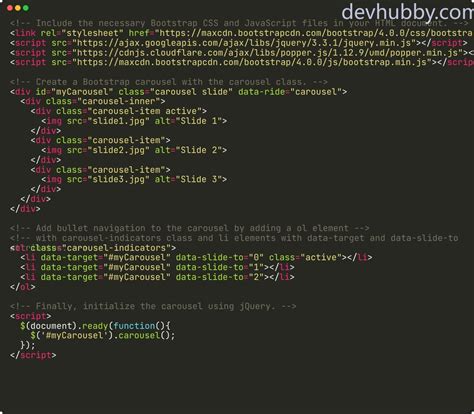 How To Make A Bootstrap Carousel With Bullet Navigation Rfrontend