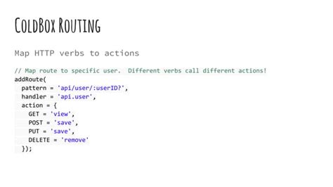 Intro To Restful Apis With Coldbox Mvc Ppt