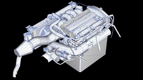 4g63t Inline 4 Engine Cgtrader