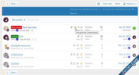 OzzModz Thread First Post Attachment Count Xenforo 2 2 0 0 XenVn Com