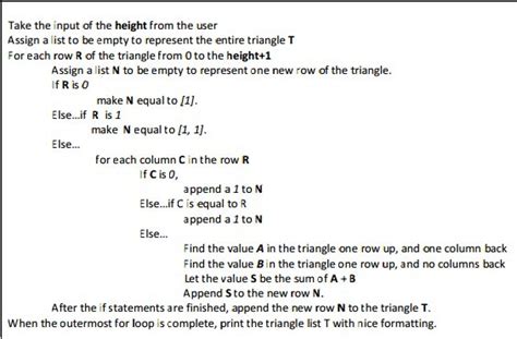 Python Pascals Triangle With A List Stack Overflow