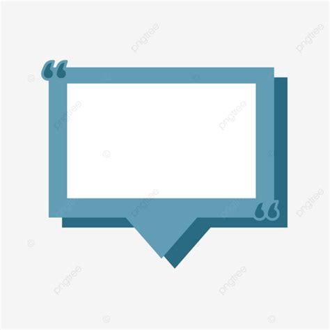 Text Border Quotes Minimalistic Geometry Vector Text Box Quotes