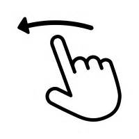 Swipe Left Finger Tablet Icons Free Svg Png Swipe Left Finger