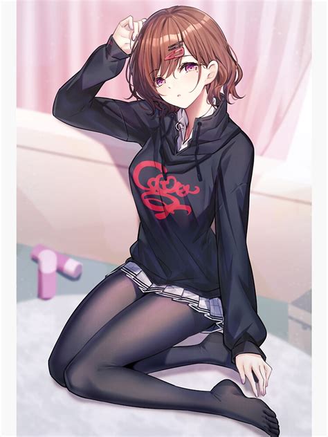 Cute Anime Girl In Her Room Sticker For Sale By Lokshyu Redbubble