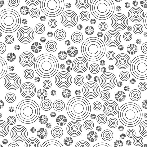 Premium Vector Seamless Pattern Concentric Circles Of Different Sizes On A White Background