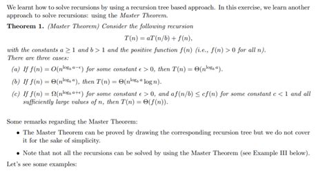 Solved We Learnt How To Solve Recursions By Using A Chegg