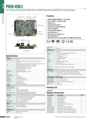 PICO APL AAEON PDF Catalogs Technical Documentation Brochure
