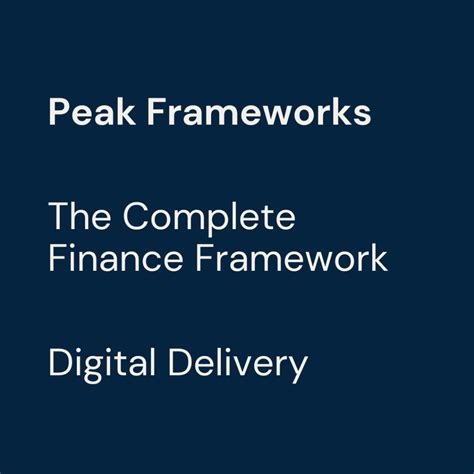 Peak Frameworks The Complete Finance Framework Shopee Malaysia
