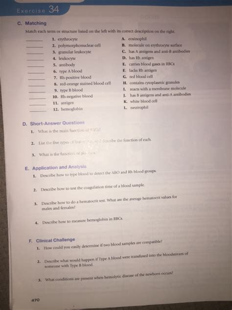 solved match each term listed on the left with its correct
