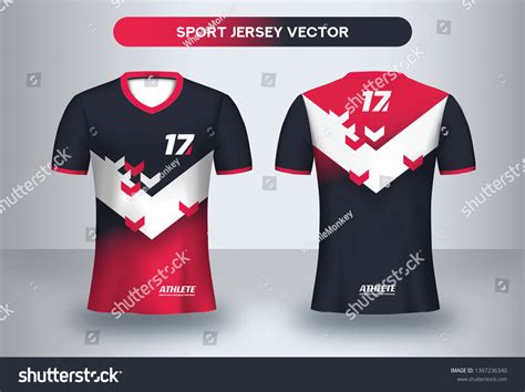 Football Jersey Design Template Corporate Design Vetor Stock Livre De