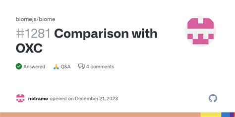 comparison with oxc · biomejs biome · discussion 1281 · github