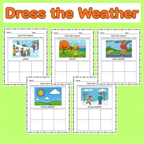 Dress The Weather Cut And Paste Clothing For Seasons And Weather