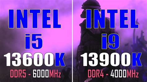 Intel I5 13600k Ddr5 6000mhz Vs Intel I9 13900k Ddr5 6000mhz