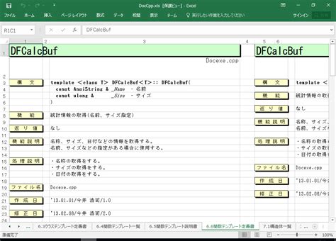 Ansi C システム 仕様書 プログラム 設計書 テンプレート 例 Ansi C対応 関数テンプレート定義書