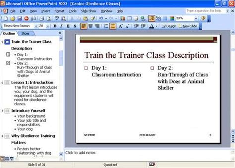 Using Placeholders MS PowerPoint