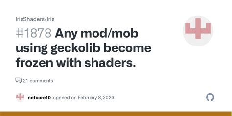 any mod mob using geckolib become frozen with shaders · issue 1878