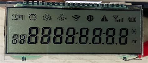 Monochrome Segment Lcd Display For Foreign Trade Gas Meter Electric Meter And Water Meter Price