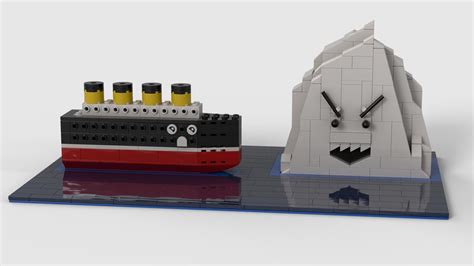 Lego Moc Titanic Vs Iceberg By Chridat Rebrickable Build With Lego