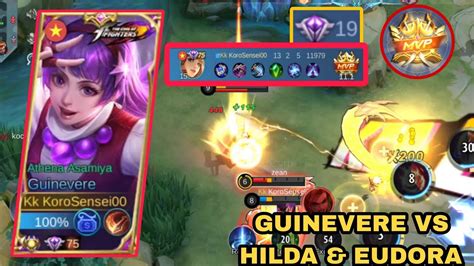 Guinevere Vs 2 Musuh Auto Bantai Tutorial Guinevere Build Guinevere Mlbb Youtube