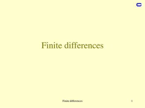 Ppt Finite Differences Powerpoint Presentation Free Download Id599877