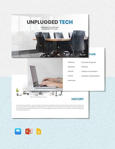 Startup Tech Company Profile Template Download In PowerPoint Google Slides Template Net Startup Tech Company Profile Template Download In PowerPoint Google Slides Template Net