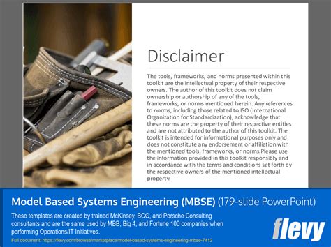 Model Based Systems Engineering MBSE PPT Slide Deck