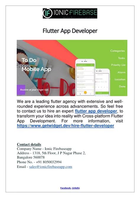 Ppt Flutter App Developer Powerpoint Presentation Free Download Id