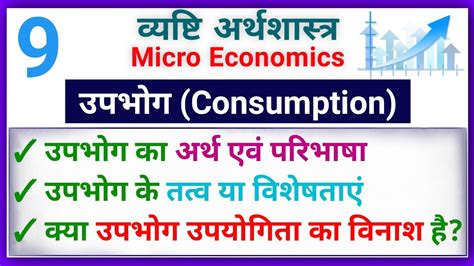 उपभोग का अर्थ परिभाषा तत्व या विशेषताएं क्या उपभोग उपयोगिता का विनाश है What Is Consumption
