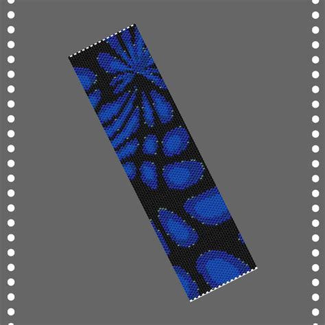 Peyote Bead Pattern Abstraction 3 Peyote Stitch Pattern Etsy