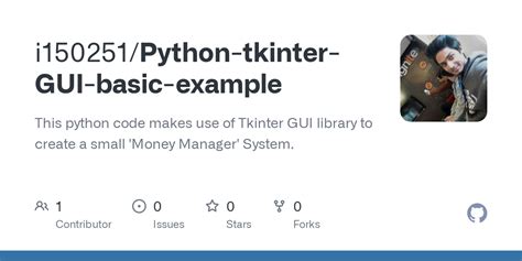 GitHub I150251 Python Tkinter GUI Basic Example This Python Code