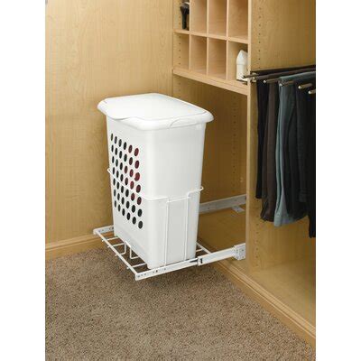 Rev A Shelf Steel Wire Pull Out Hamper For Vanity Closet Applications Reviews Wayfair